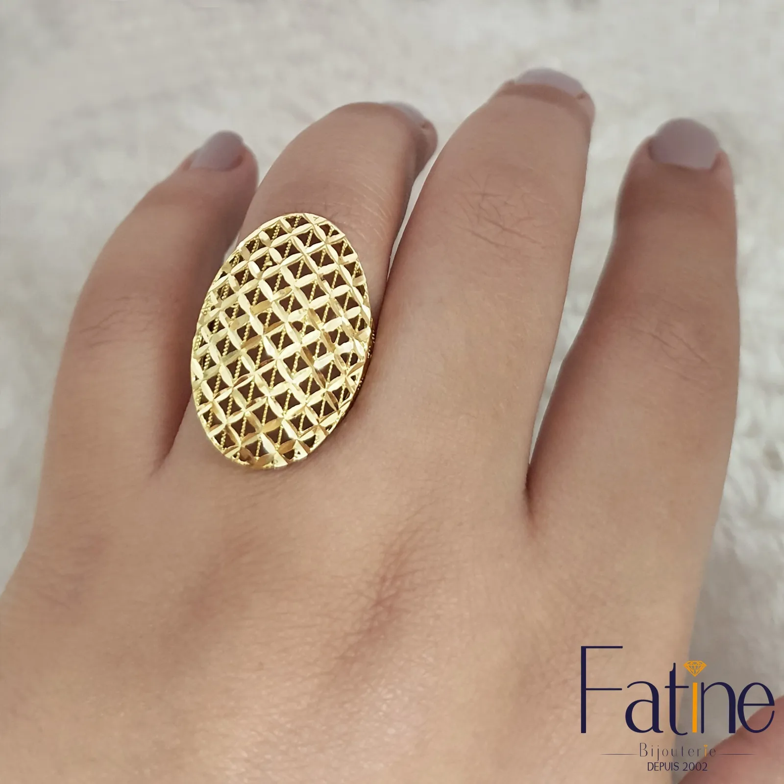 Bague 3D très chic et moderne en Or 18 carats | BA2797 | Bagues | B...